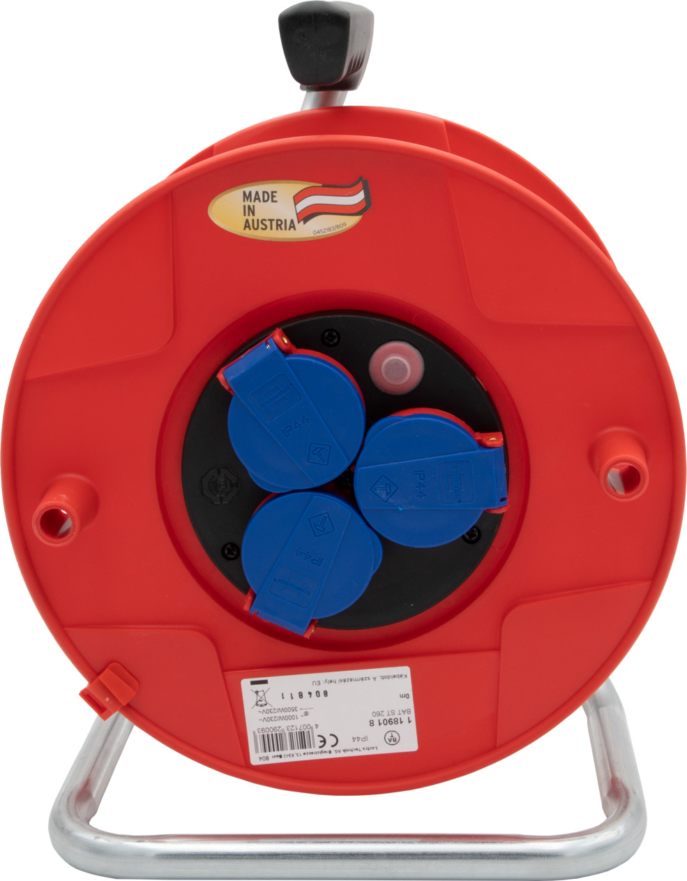 BAT cable reel 260, 3x protective contact sockets 230V/16A, without ...