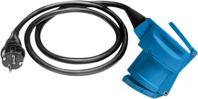 Adapter Cable Camping/Maritime IP44 1.5m black H07RN-F 3G2,5 earthed ...