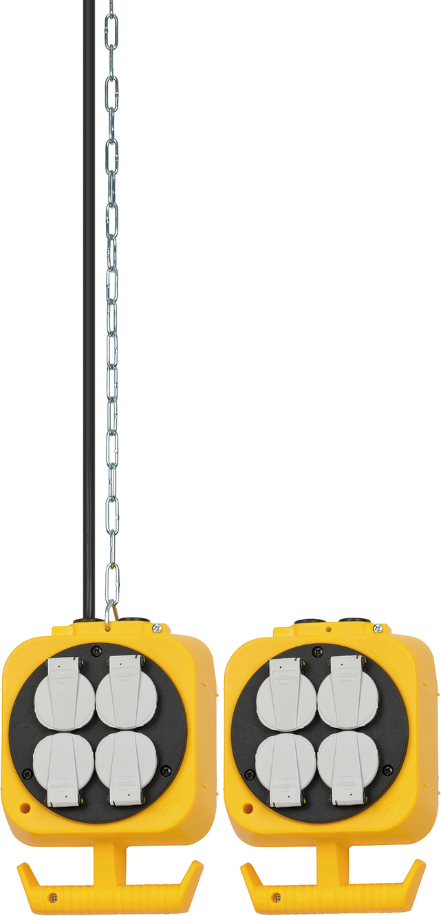 Extension cable with Hanging Workshop power distributor | brennenstuhl®