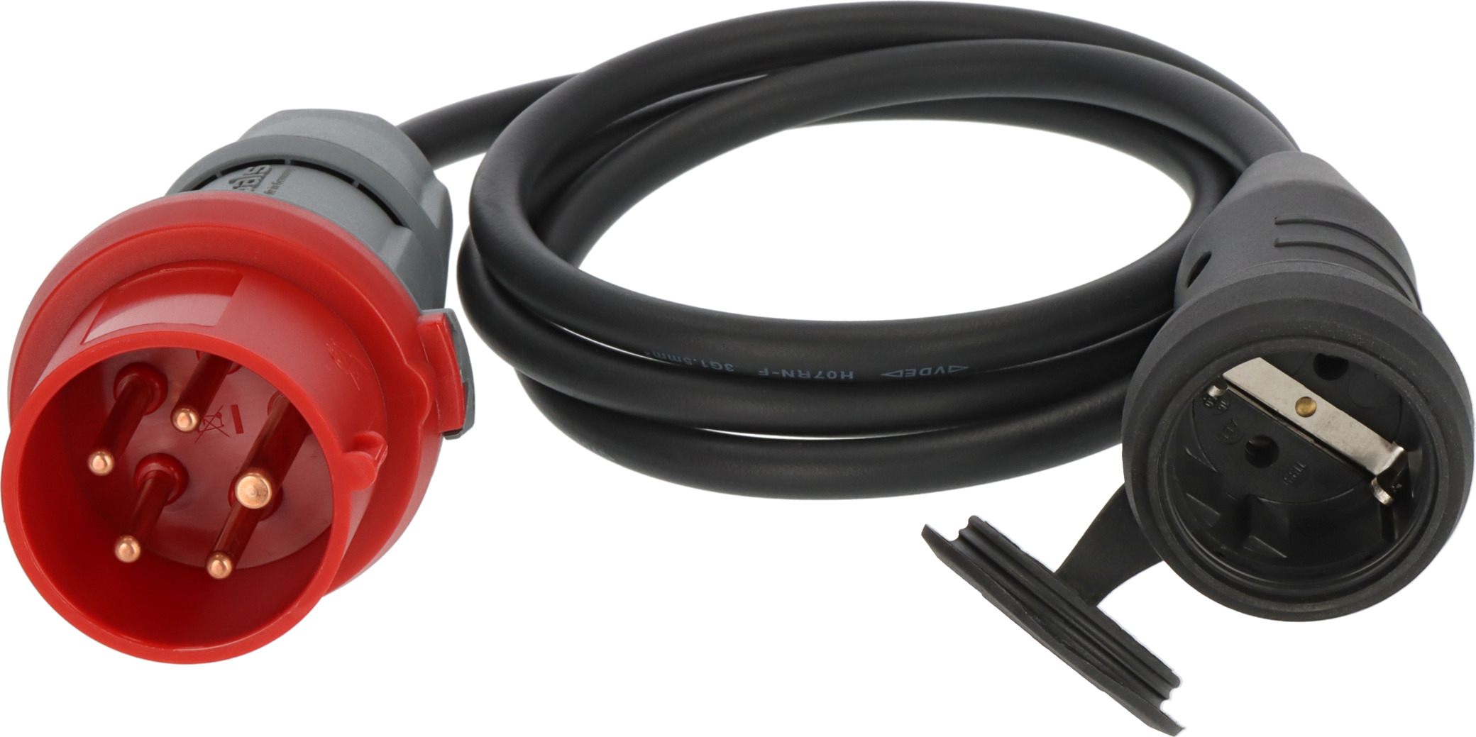 Professional CEE Adapter Cable IP44 1.5m black H07RN-F 3G1.5 CEE plug ...