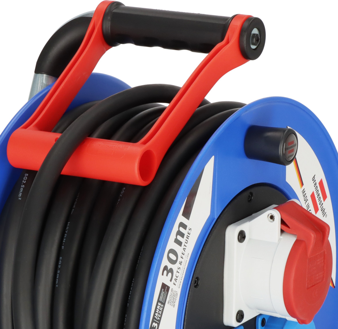 Garant CEE 1 IP44 cable reel for site & professional 30m H07RN-F 5G2,5 ...