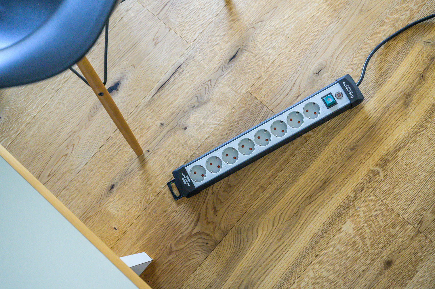 Premium-Line extension lead 8-way black/light grey 3m H05VV-F 3G1,5 ...