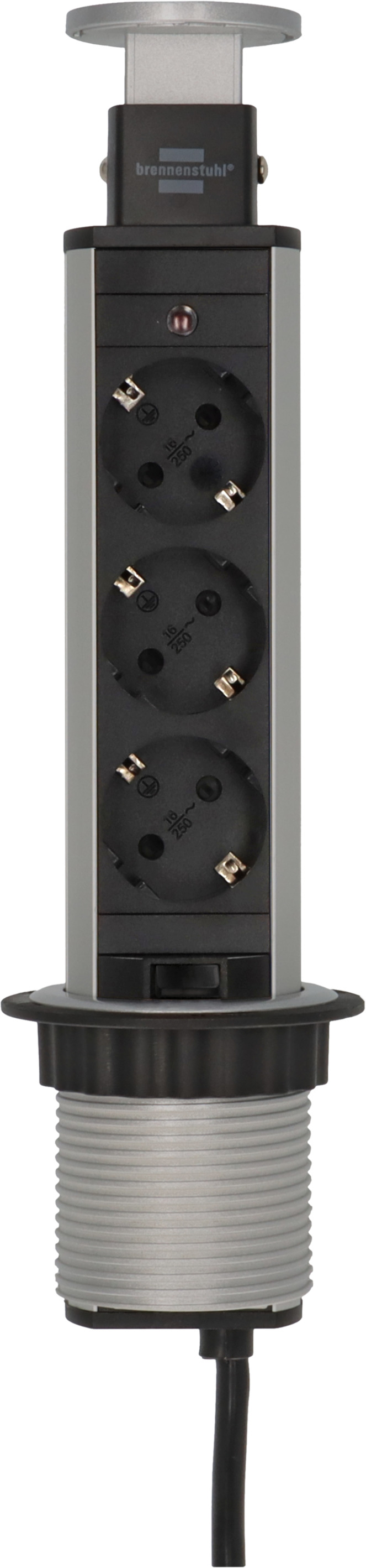 Tower Power Table Extension Lead 3-way 2m H05VV-F 3G1.5 | brennenstuhl®