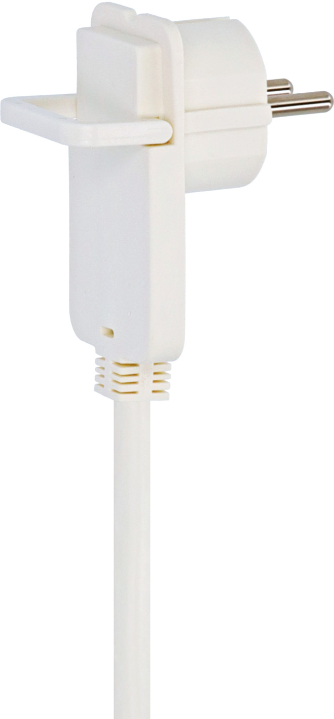 Comfort Line Plus extension lead with flat plug 4-way white 2m H05VV-F ...