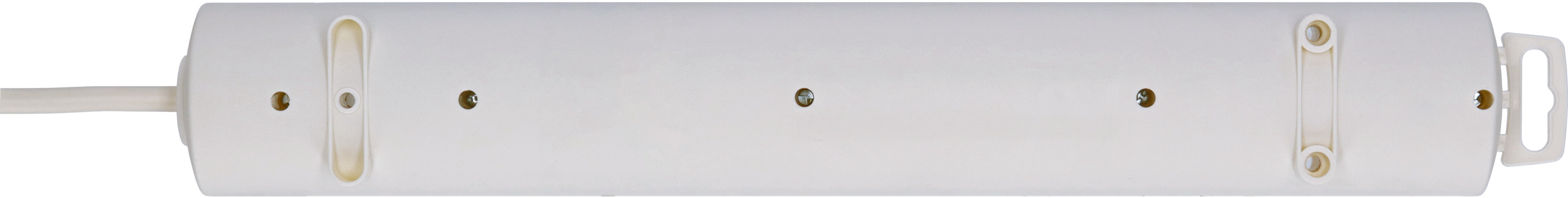 Comfort Line Plus extension lead with flat plug 6-way white 2m H05VV-F ...