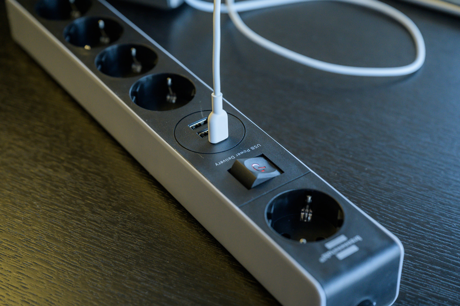 Extension Lead USB C Power Delivery 5-way grey/black | brennenstuhl®