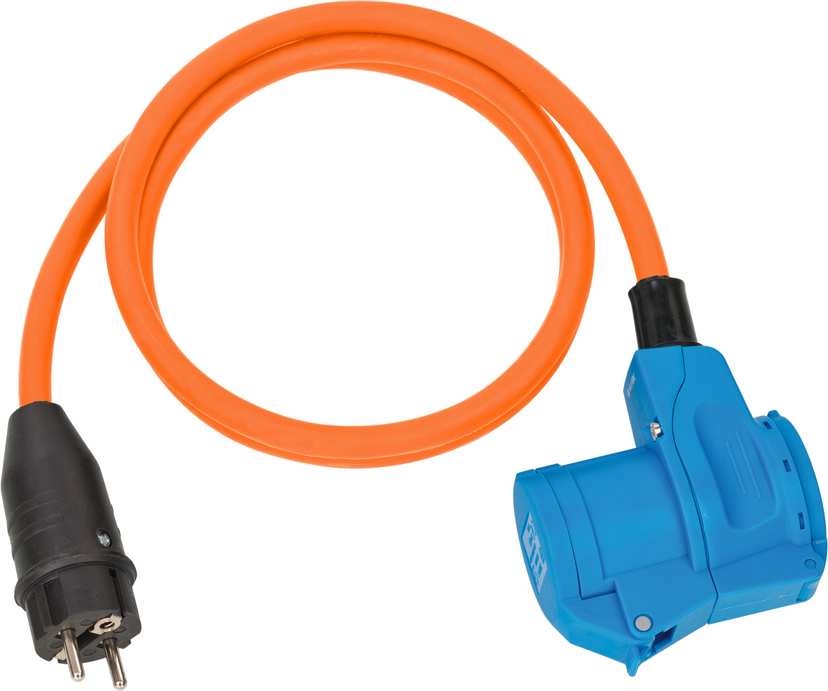 Adapter Cable Camping/Maritime IP44 1.5m orange H07RN-F 3G2.5 earthed ...