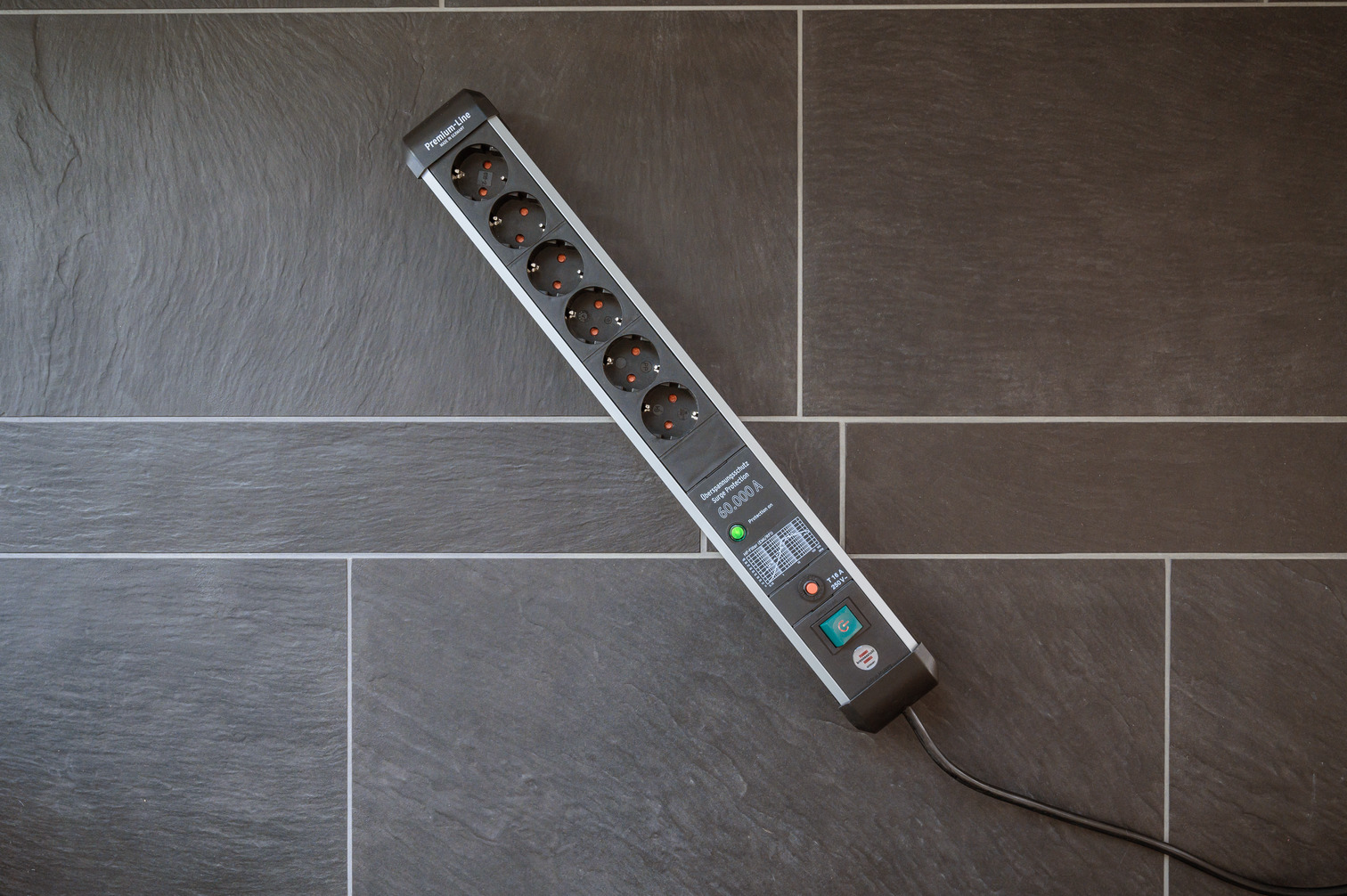 Premium-Protect-Line 60.000A extension lead with surge protection 6-way ...