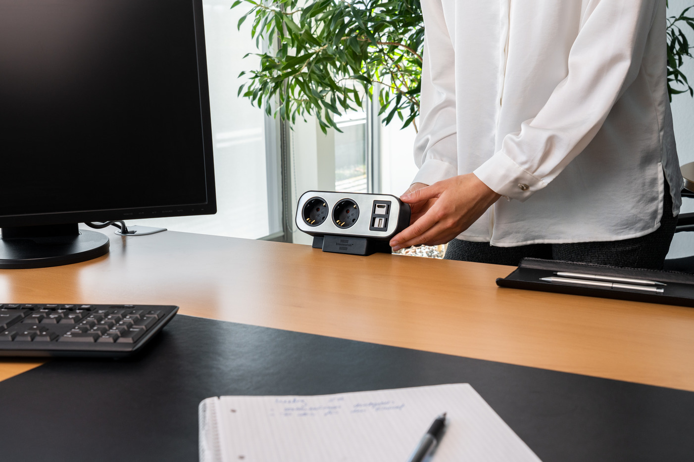 brennenstuhl®estilo Duplex Desktop Power Strip, 2x Keystone modules ...