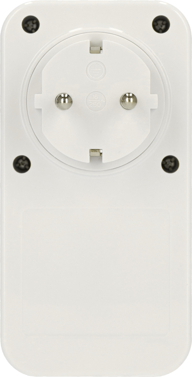 Digital countdown timer with USB A and USB C white/black | brennenstuhl®