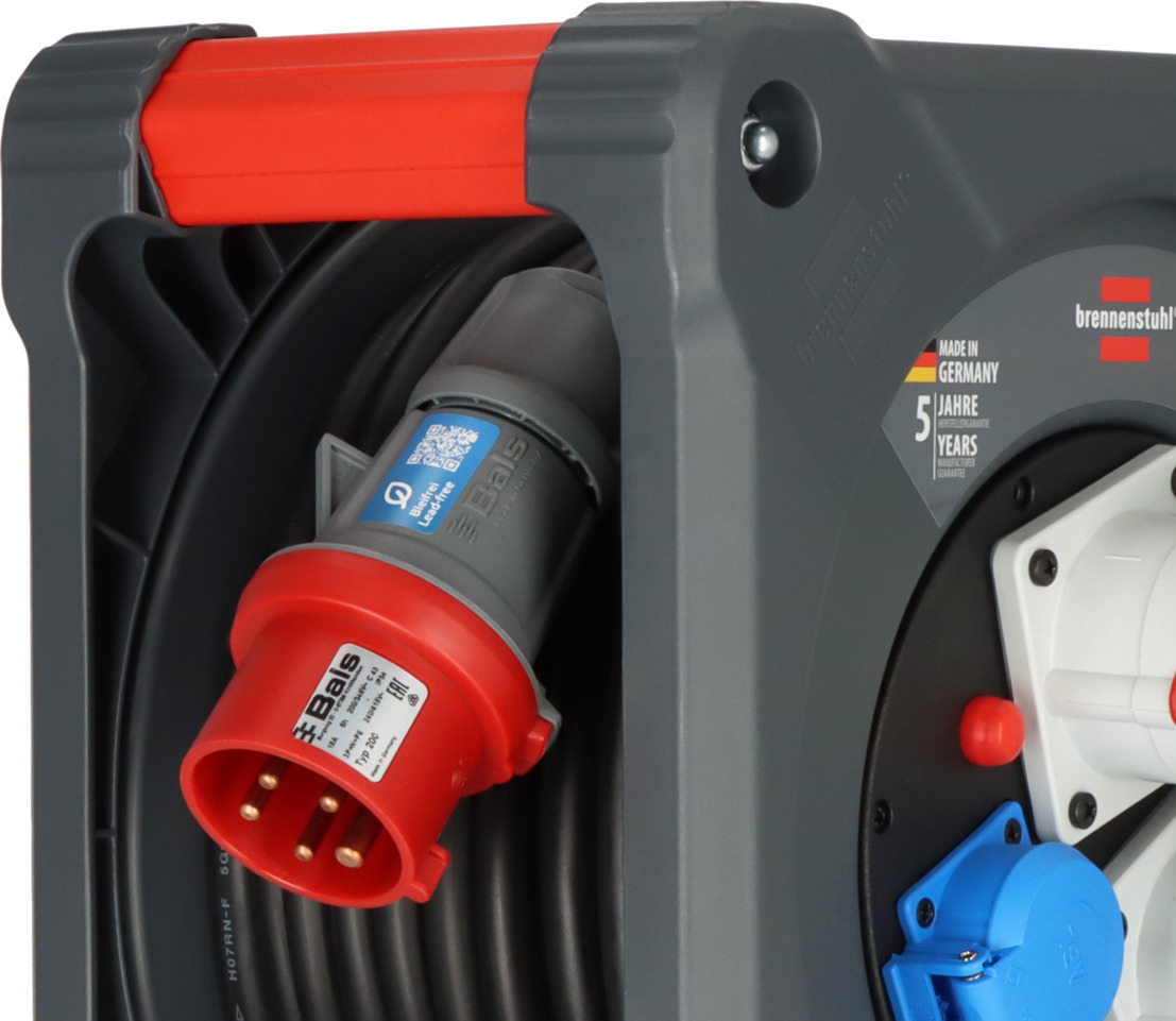 Professional CEE cable reel KD 3200 C7 IP44, 30m H07RN-F 5G2.5 ...