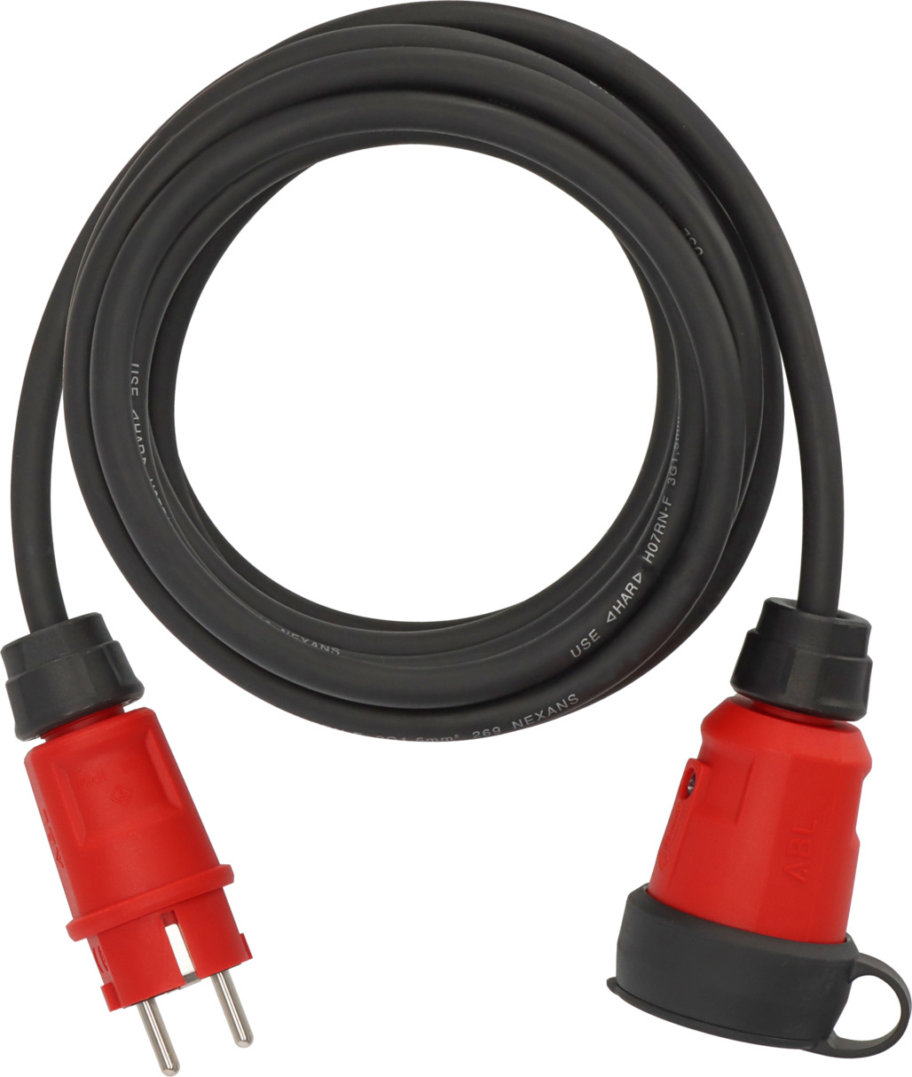 Professional Extension Cable VN 1110 IP44, 5m black H07RN-F 3G1,5 ...