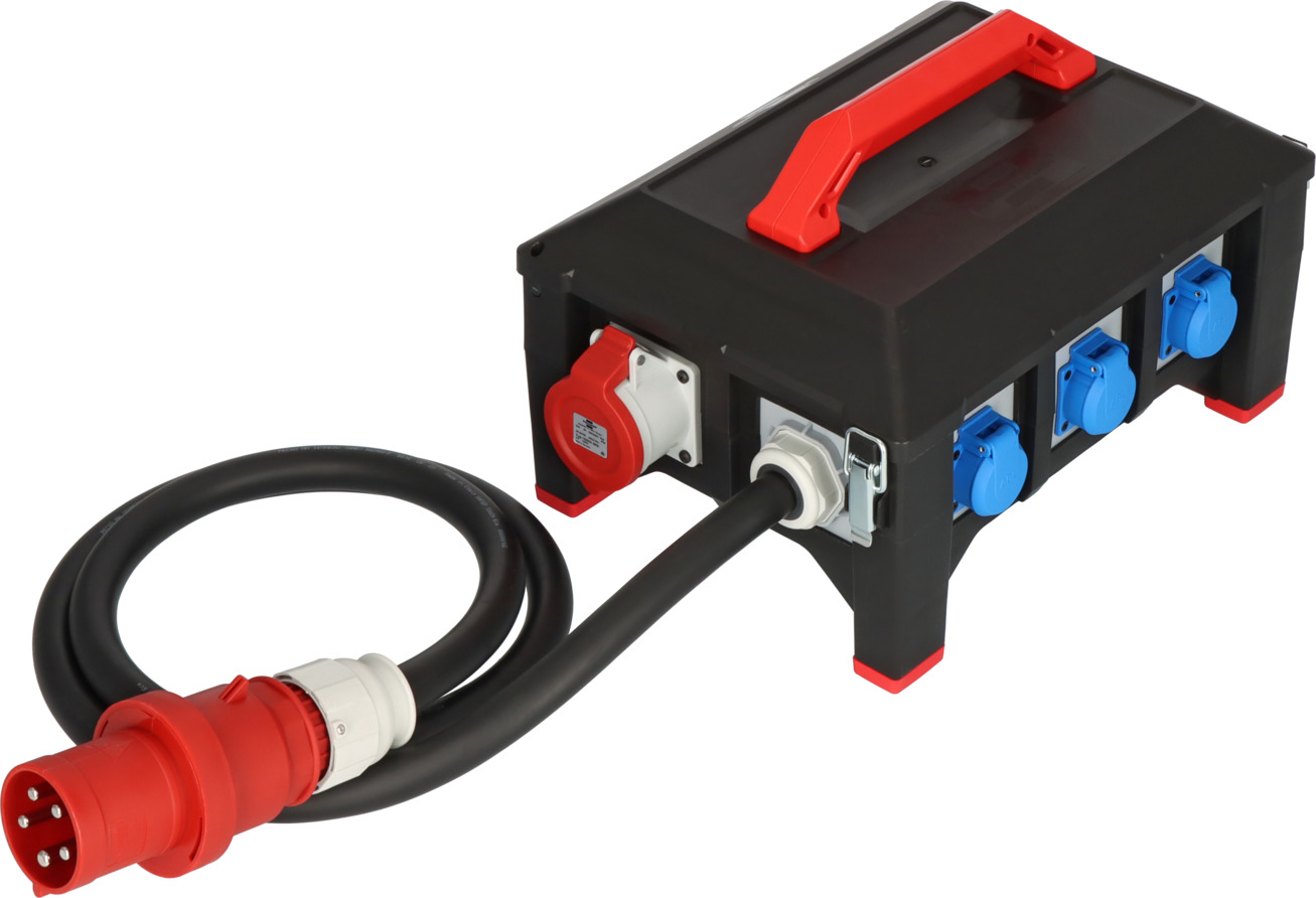 Professional Construction Power Distributor BSV 5-63A FI Typ B 2m H07RN ...