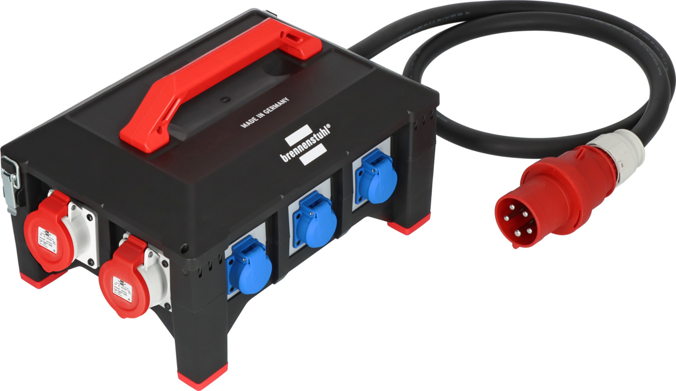 Professional Construction Power Distributor BSV 5-63A FI Typ B 2m H07RN ...