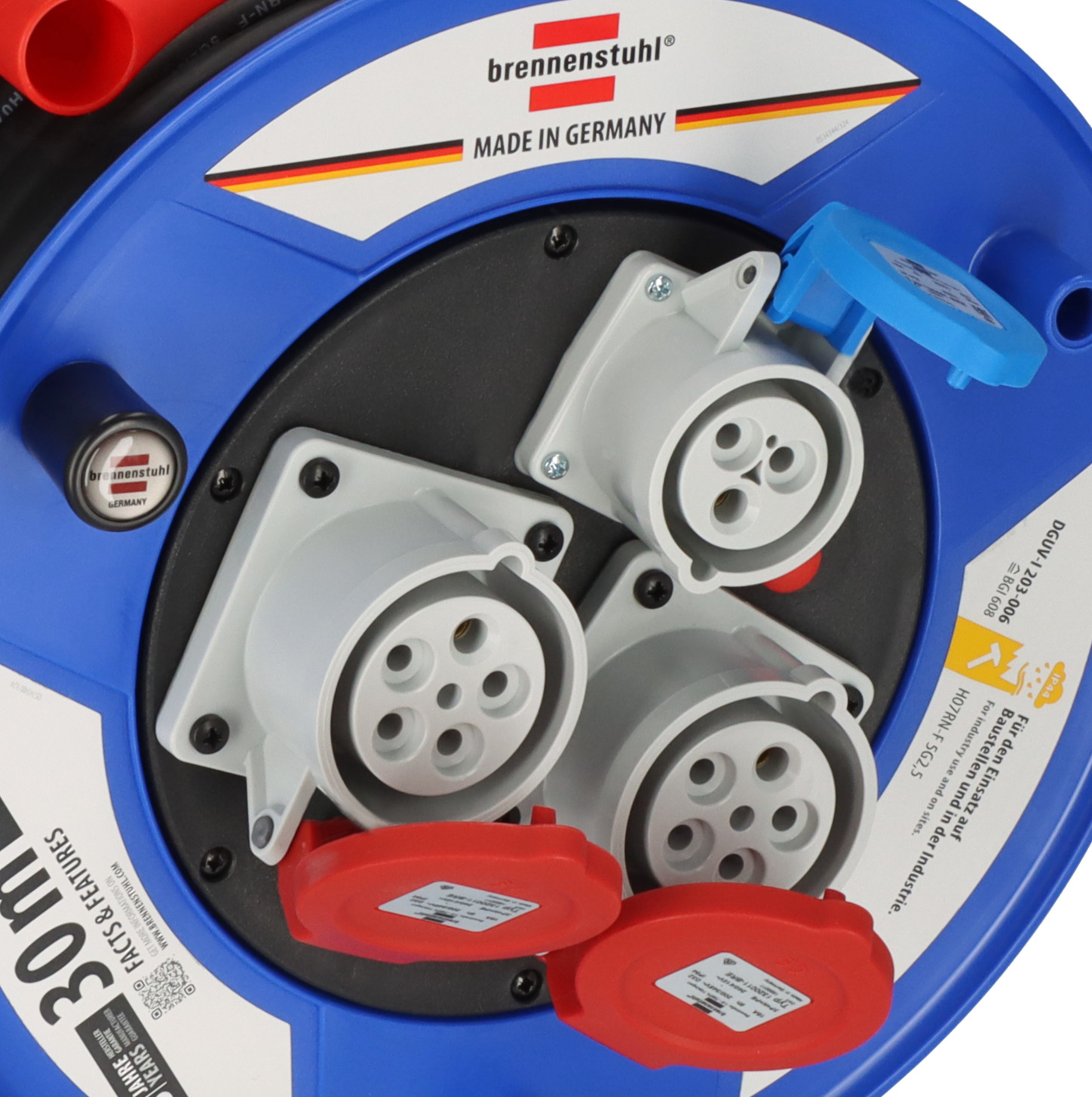 Garant CEE 3 IP44 industrial/construction site cable reel 30m H07RN-F ...