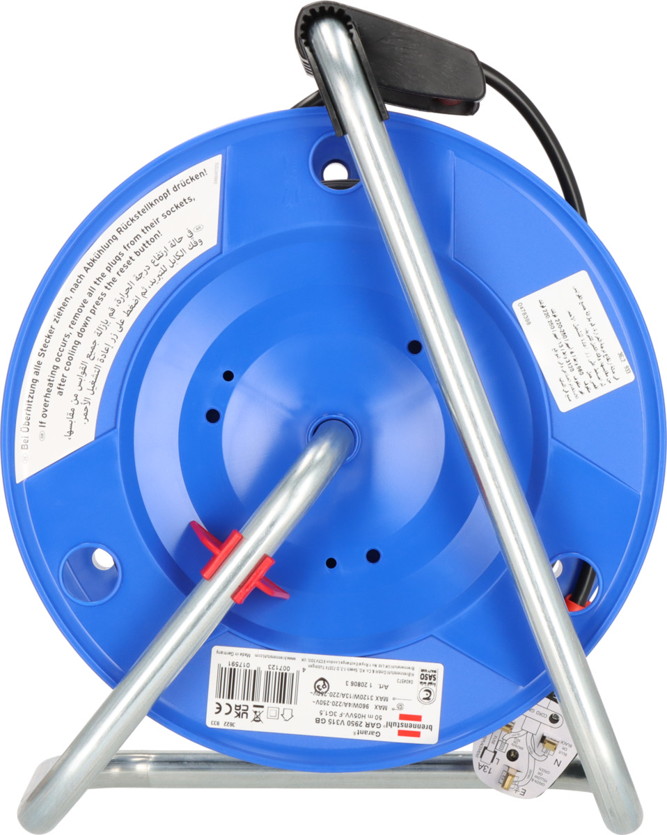 Garant cable reel 50m H05VV-F 3G1,5 *GB* | brennenstuhl®