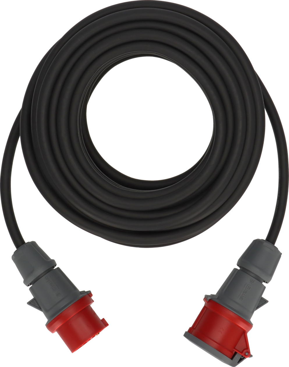 Professional CEE extension cable IP44 25m black H07RN-F 5G2.5 5-pin ...
