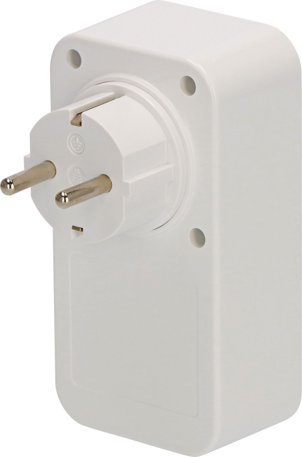 Digital countdown timer with USB A and USB C white/black | brennenstuhl®